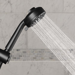 Waterpik DualDock Multi-Height 7-Spray Setting Matte Black Handheld ...
