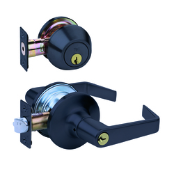 Tell™ Cortland Commercial Entry Lever and Deadbolt Combo Pack - Matte ...