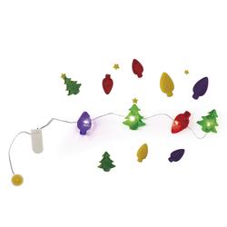 Enchanted Forest® 9-3/4" LED Lights & Trees Window Christmas Clings at ...