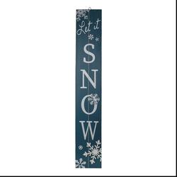 Enchanted Forest® 4' Teal Let It Snow Porch Sign at Menards®