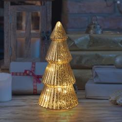Enchanted Forest® 10" LED Glass Gold Christmas Tree at Menards®
