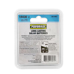 Performax® LiFePO4 Solar Light Batteries -14430- 2 Pack at Menards®