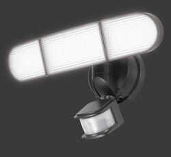 Patriot Lighting® Bronze LED Tri Head Motion Sensor Outdoor Security ...