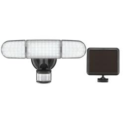 Patriot Lighting® Bronze LED Tri Head Motion Sensor Outdoor Security ...