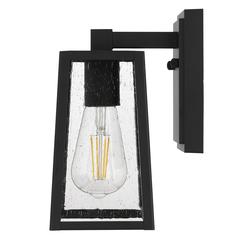 Patriot Lighting® Trapper Matte Black 1-Light Outdoor Wall Light at ...