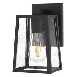 Patriot Lighting® Trapper Matte Black 1-Light Outdoor Wall Light at ...