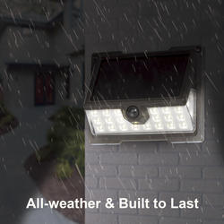 Patriot Lighting® Solar-Powered LED Motion Sensor Wedge Security Light ...