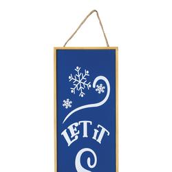 Enchanted Forest® 4' Double-Sided Christmas/Snow Holiday Porch Sign at ...