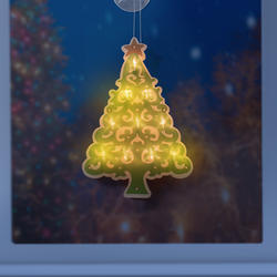 Enchanted Forest® 10" Lighted Tree Window Decoration at Menards®