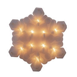 Enchanted Forest® 10" Lighted Snowflake Window Decoration at Menards®