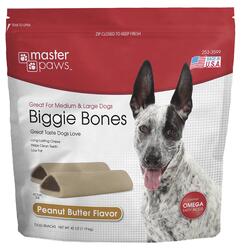 Master Paws® Biggie Bones Peanut Butter Dog Treats - 42 oz at Menards®