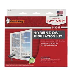 Frost King® Standard Indoor 0.75 mil x 62"W x 210" Long 10-Window Film ...