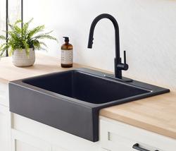 Sinkology Parker Quick-Fit Farmhouse/Apron Front 34" Matte Black ...