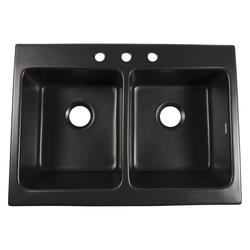 Sinkology Parker Quick-Fit Farmhouse/Apron Front 34" Matte Black ...