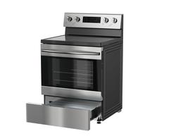 Criterion® 30" 5.0 cu. ft. Stainless Steel Electric Range (Smooth Top ...