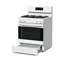 Criterion® 30" 5.0 cu.ft White Gas Range at Menards®