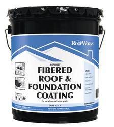 RoofWorks® Fibered Roof & Foundation Coating - 4.75 gal. at Menards®