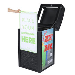 Alpine Industries 40 Gallon All Weather Grey Stone Trash Can with ...