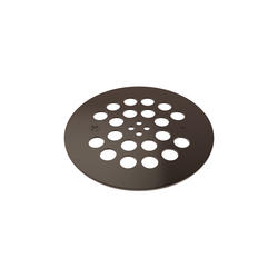 Redi Drain® 4-1/4"W x 4-1/4"D Oil-Rubbed Bronze Round Drain Plate at ...