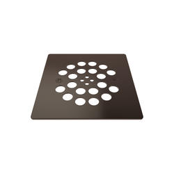Redi Drain® 4-1/4"W x 4-1/4"D Oil-Rubbed Bronze Square Drain Plate at ...