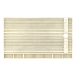 Tile Redi® Redi Trench® 60"W x 32"D Single Curb Shower Pan with Brushed ...