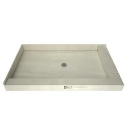 Tile Redi® Redi Base® 60"W x 36"D Right Double Curb Shower Pan with ...