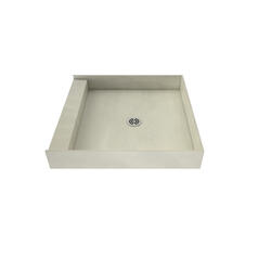 Tile Redi® Redi Base® 36"W x 36"D Single Curb Shower Pan with Center ...
