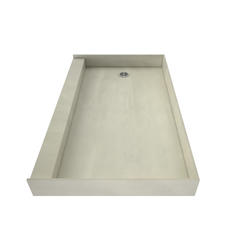 Tile Redi® Redi Base® 48"W x 30"D Single Curb Shower Pan with Left ...