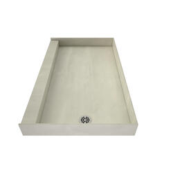 Tile Redi® Redi Base® 48"W x 30"D Single Curb Shower Pan with Right ...