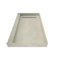 Tile Redi™ Redi Trench® 60"W x 32"D Single Curb Shower Pan with ...