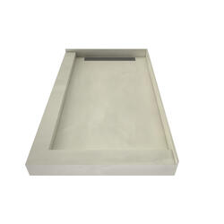 Tile Redi® WonderFall Trench™ 60"W x 32"D Right Double Curb Shower Pan ...