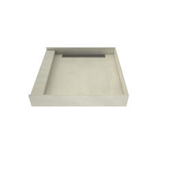 Tile Redi® WonderFall Trench™ 48"W x 48"D Single Curb Shower Pan with ...