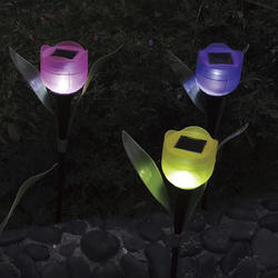 Solar Integrated LED Yellow Flower Landscape Light at Menards®