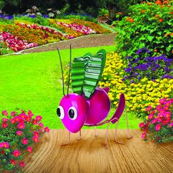 Enchanted Garden® 11" Metal Pink Ant with Wings Garden Statue at Menards®