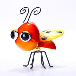 Enchanted Garden® 9" Metal Orange Bug Garden Statue at Menards®