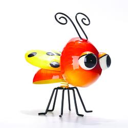 Enchanted Garden® 9" Metal Orange Bug Garden Statue at Menards®