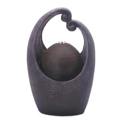 Enchanted Garden® 15-1/4" Tiered Striped Ball Outdoor Water Fountain at ...