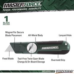 Masterforce® Quick Change Fixed Blade Utility Knife at Menards®
