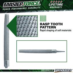 Masterforce® 8" Half Round Wood Rasp at Menards®