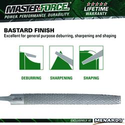 Masterforce® 8" Half Round Wood Rasp at Menards®
