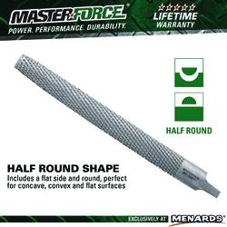 Masterforce® 8" Half Round Wood Rasp at Menards®