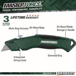 Masterforce® Rapid Change Retractable Utility Knife at Menards®