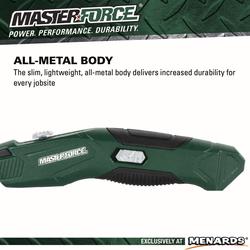 Masterforce® Auto-Load Retractable Utility Knife at Menards®