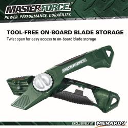 Masterforce® Twist-Open Fixed Blade Utility Knife at Menards®