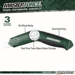 Masterforce® Quick Change Retractable Carpet Knife at Menards®