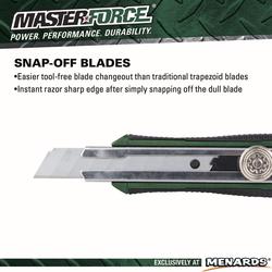 Masterforce® Twist-Lock 18mm Snap-Off Utility Knife at Menards®