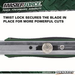 Masterforce® Twist-Lock 25mm Snap-Off Utility Knife at Menards®