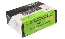 Grip Fast® 2-1/2" 8D Hot-Dipped Galvanized Spiral Shank Nail - 1 lb ...