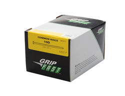 Grip Fast® 3" 10D Bright Smooth Shank Common Nail - 5 lb. Box at Menards®