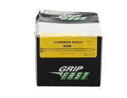 Grip Fast® 4-1/2" 30D Bright Smooth Shank Common Nail - 5 lb. Box at ...